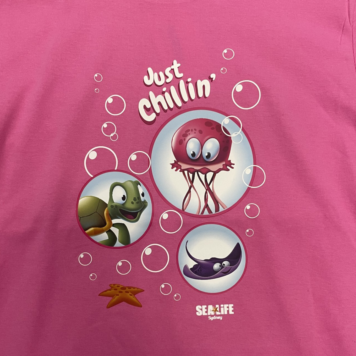 SEA LIFE Sydney Just Chillin' Kids T-Shirt - Pink – SEA LIFE Sydney ...