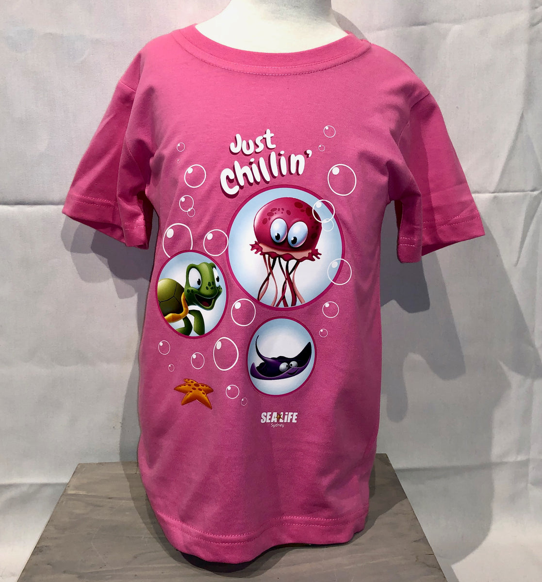 SEA LIFE Sydney Just Chillin' Kids T-Shirt - Pink – SEA LIFE Sydney ...
