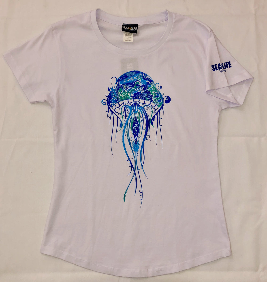 SEA LIFE Sydney Jellyfish Ladies t-shirt White – SEA LIFE Sydney Aquarium